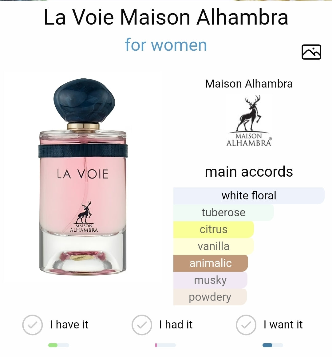 La voie maison Alhambra edp 100ml – Dubai perfumes SA